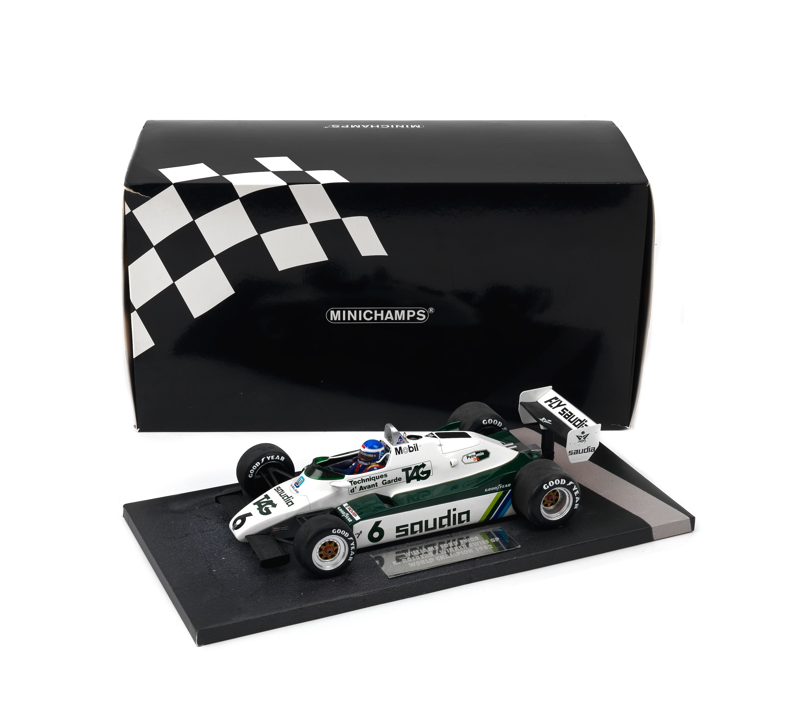 Bonhams Cars : A boxed 1:18 scale model of Keke Rosberg's 1982 Williams ...