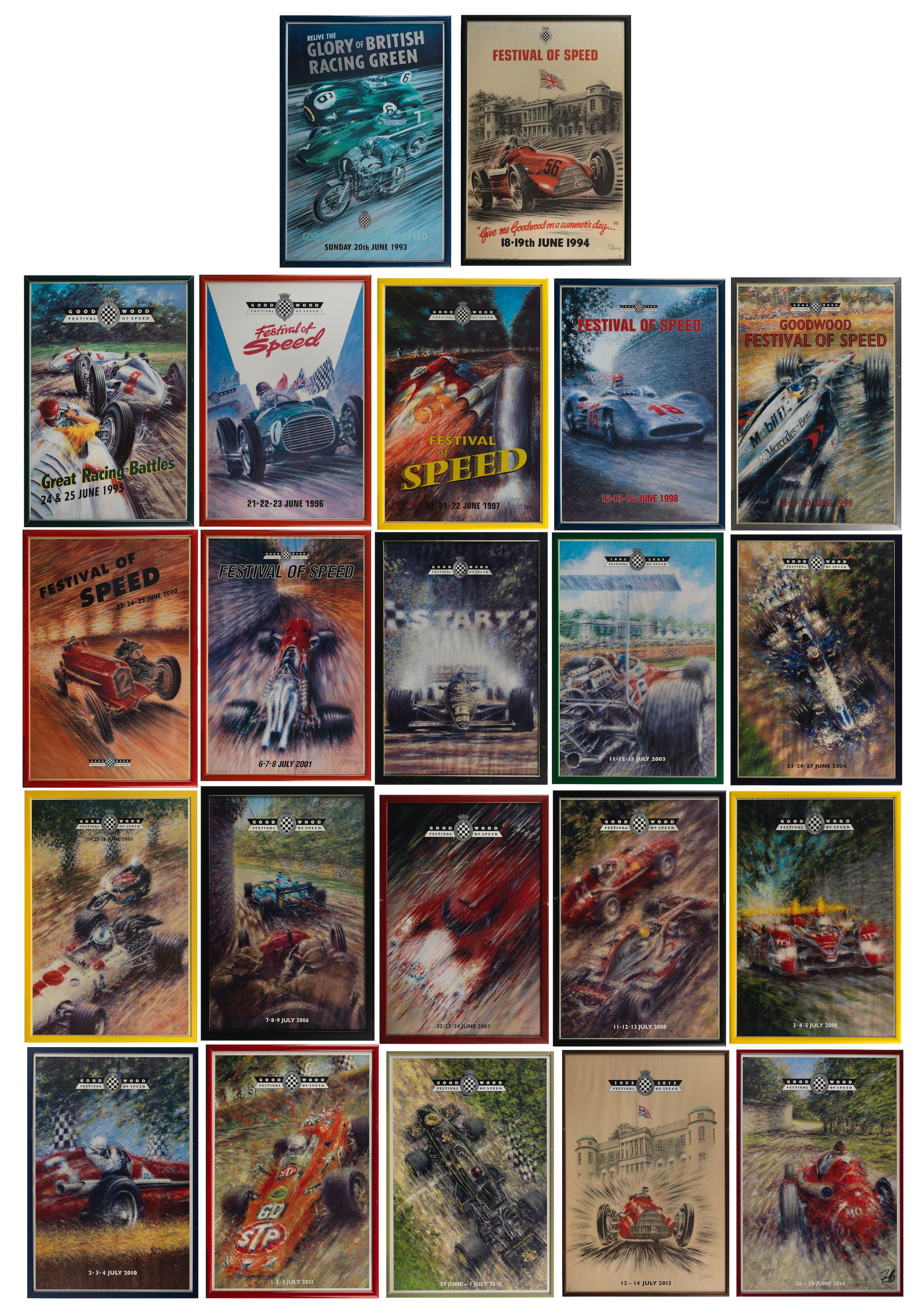 Bonhams Cars : A complete run of Goodwood Festival of Speed posters ...