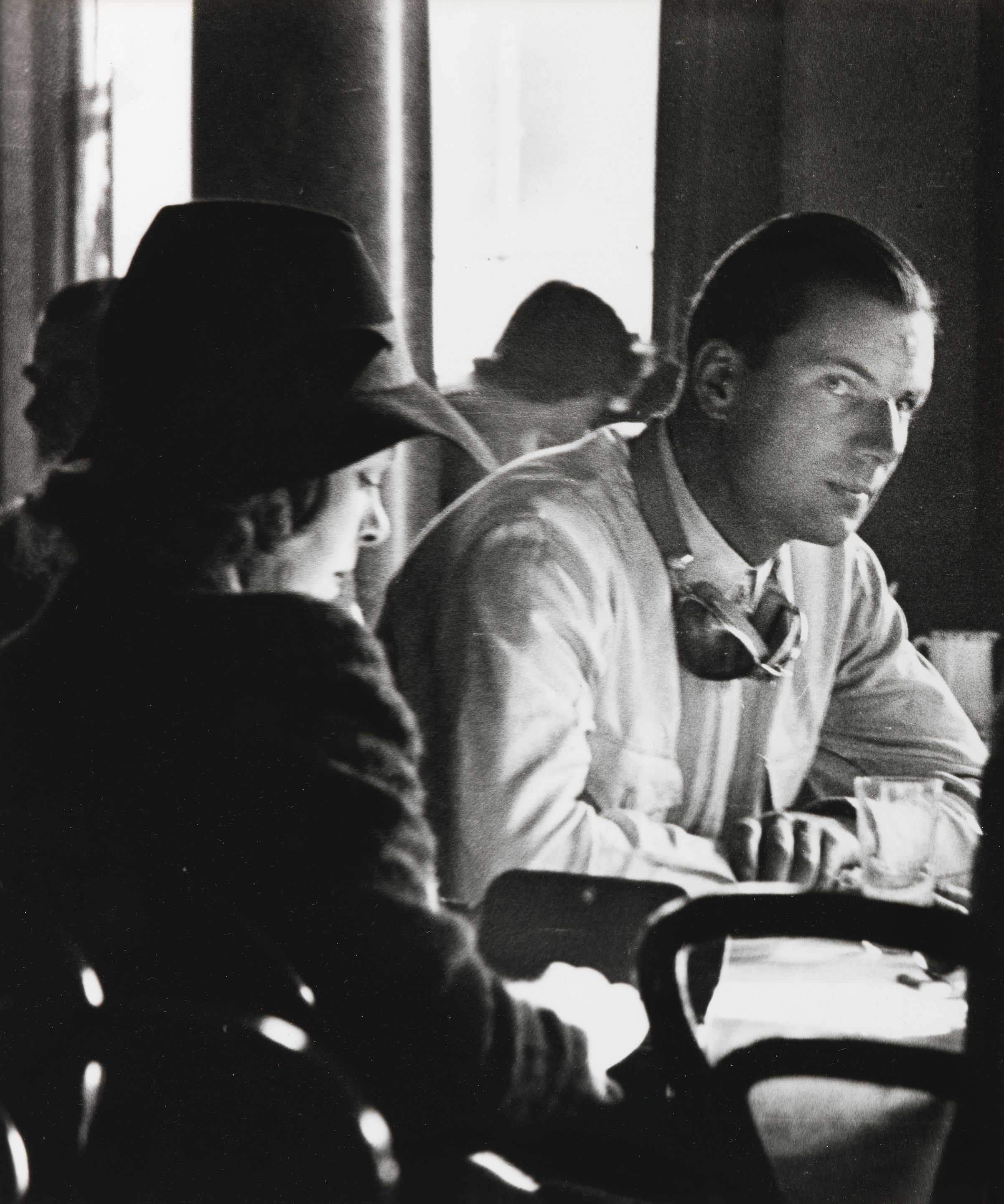 Bonhams Cars : Richard Seaman and Erika Popp, monochrome photograph by ...