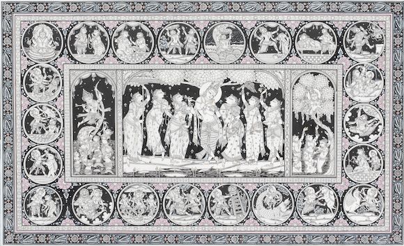 Bonhams : Pranab Narayan Das (B.1976) Untitled (Rechristened Krishna ...