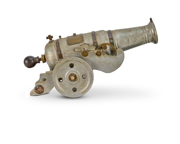 Bonhams : An English carved, turned, painted and brass-mounted toy ...