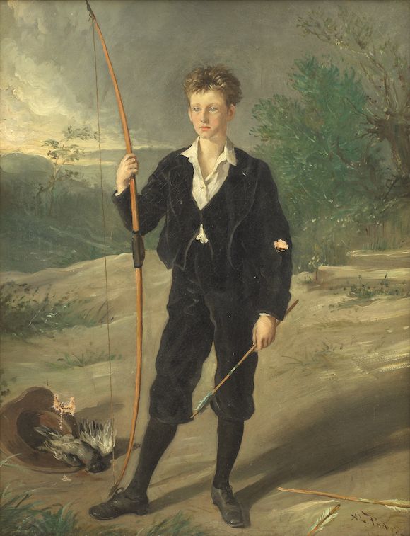 Bonhams : Alexandre Gabriel Celeste Prevost (Paris 1832-1910) Portrait ...
