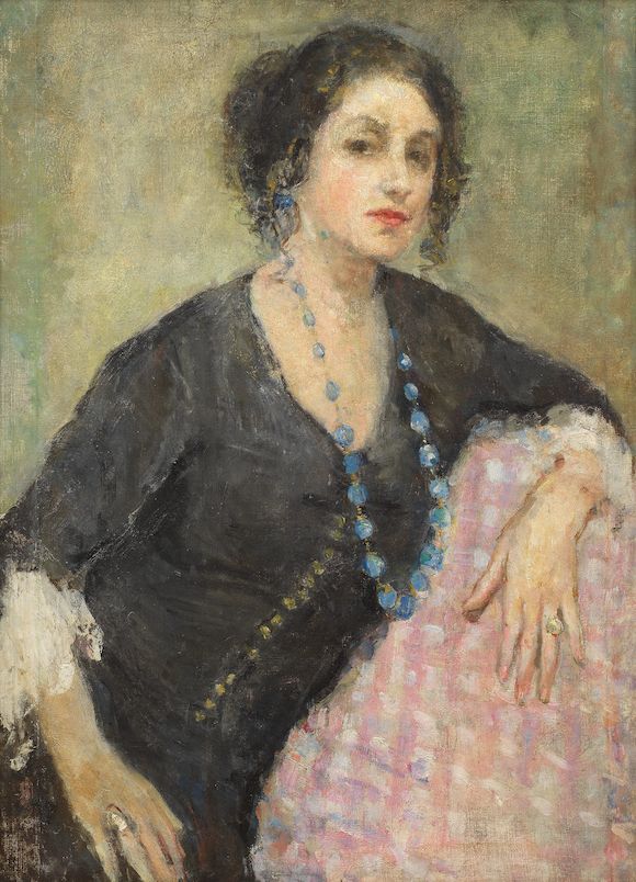 Bonhams : Mary McEvoy (British, 1870-1940) Portrait of Mrs Patrick ...