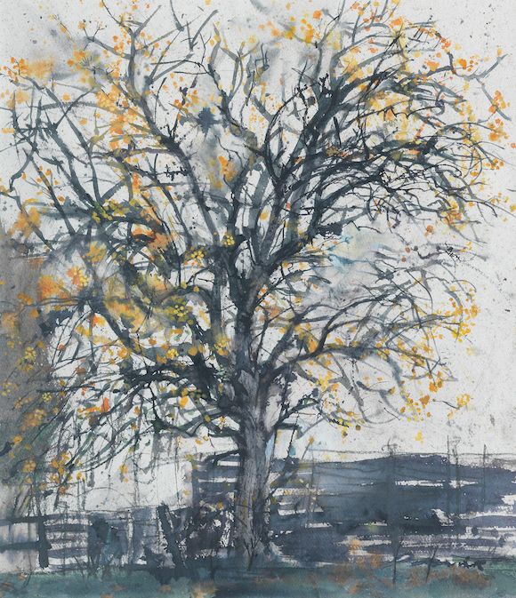 Bonhams : Kate Downie RSA (British, born 1958) The October Crabapple
