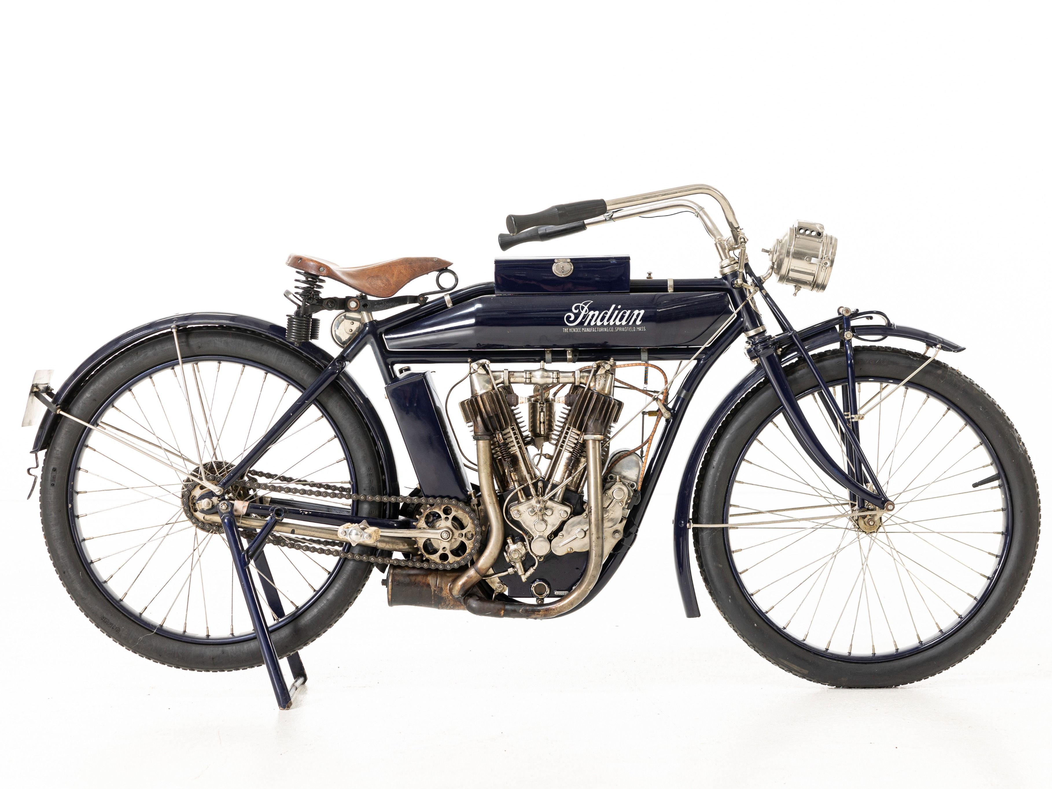 Bonhams Cars : 1912 Indian Model D 7hp Twin Engine no. 80D793