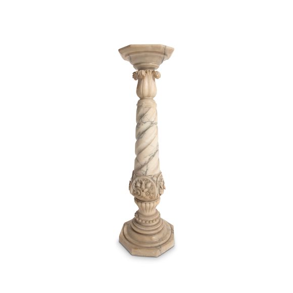 Bonhams : A late 19th century marble column