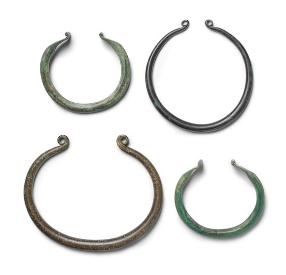 Bonhams : Two Celtic bronze bracelets and two Celtic bronze torcs 4