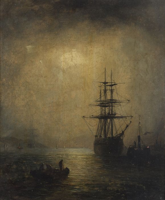 Bonhams : Adolphus Knell (British, active 1860-1890) A merchant vessel ...