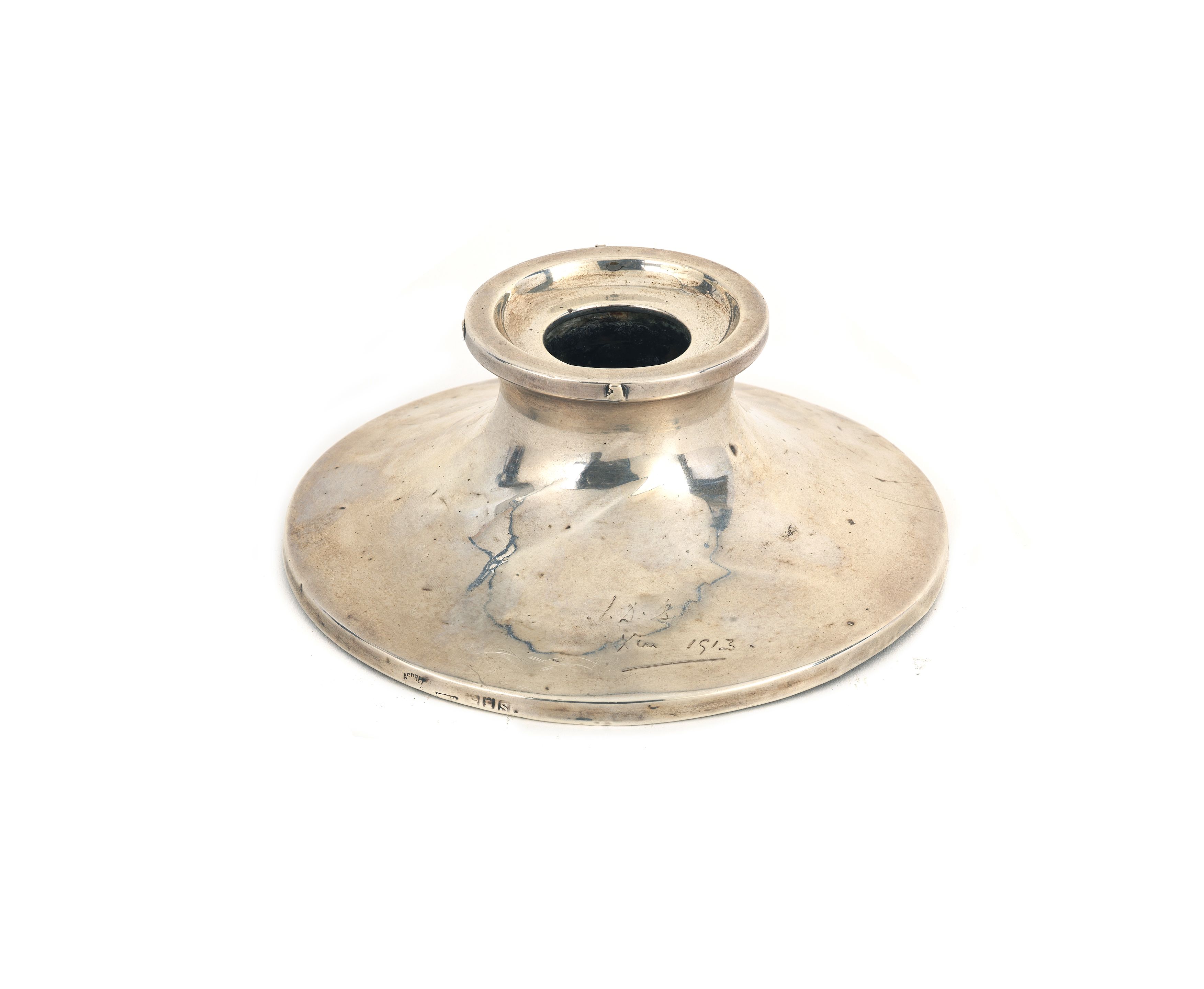 Bonhams Cars : A silver inkwell by Asprey, formerly the property of Dr ...