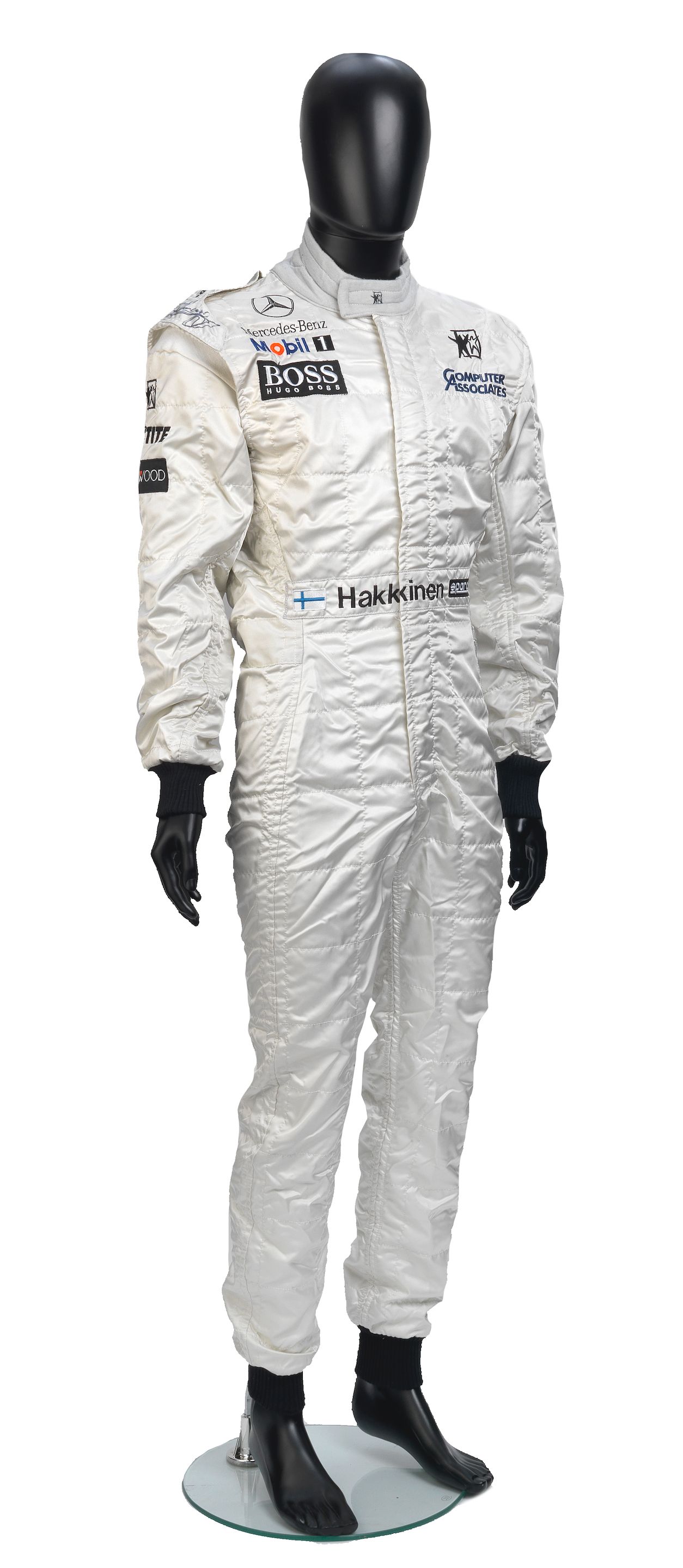 Bonhams Cars : A signed set of used Mika Hakkinen 1997 McLaren Mercedes ...