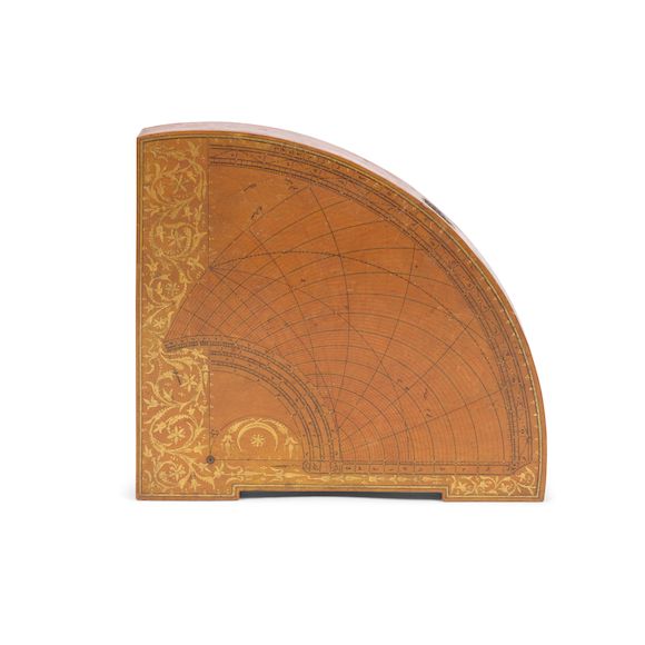 Bonhams : A lacquered wood Islamic astrolabic and sinical quadrant ...
