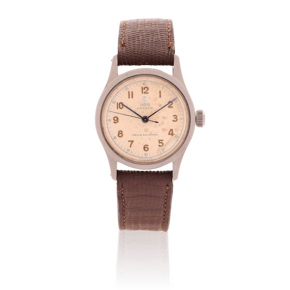 Bonhams : Tudor. A stainless steel manual wind wristwatch Tudor Oyster ...