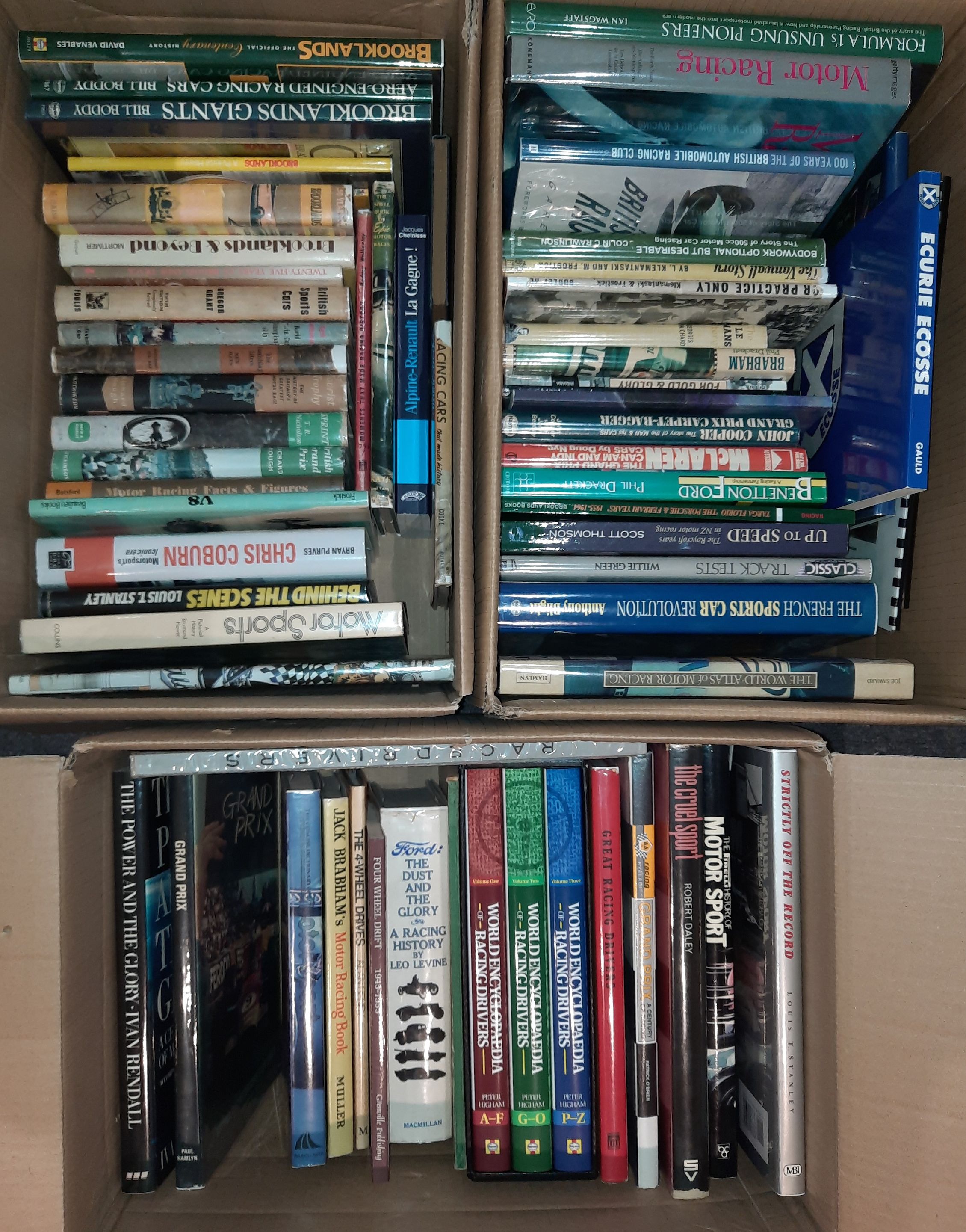 Bonhams Cars : A quantity of assorted motor racing books, ((Qty))