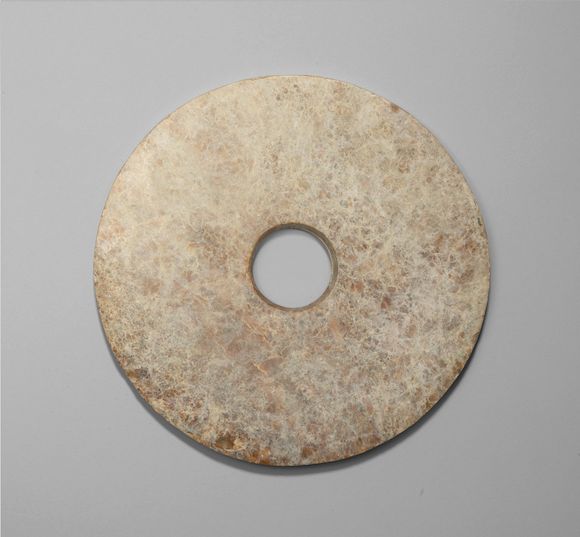 Bonhams : A JADE DISC, BI Neolithic Period