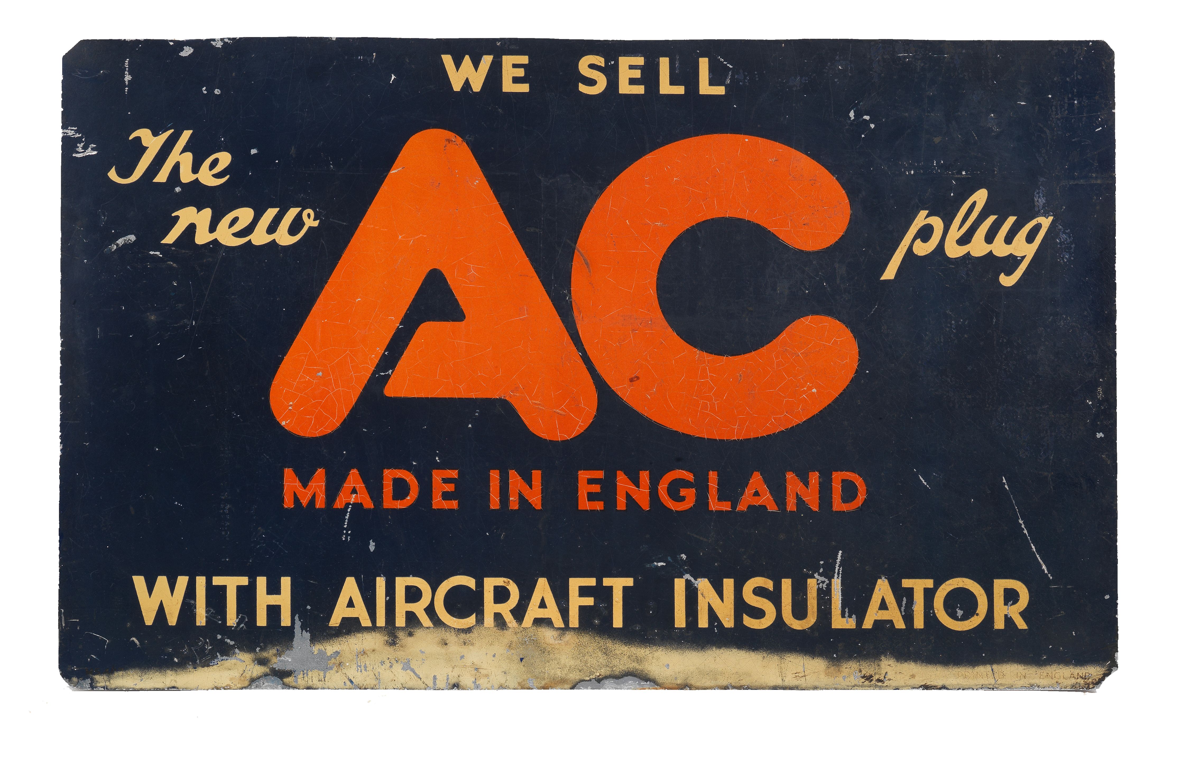 Bonhams Cars : Two tin signs, ((3))