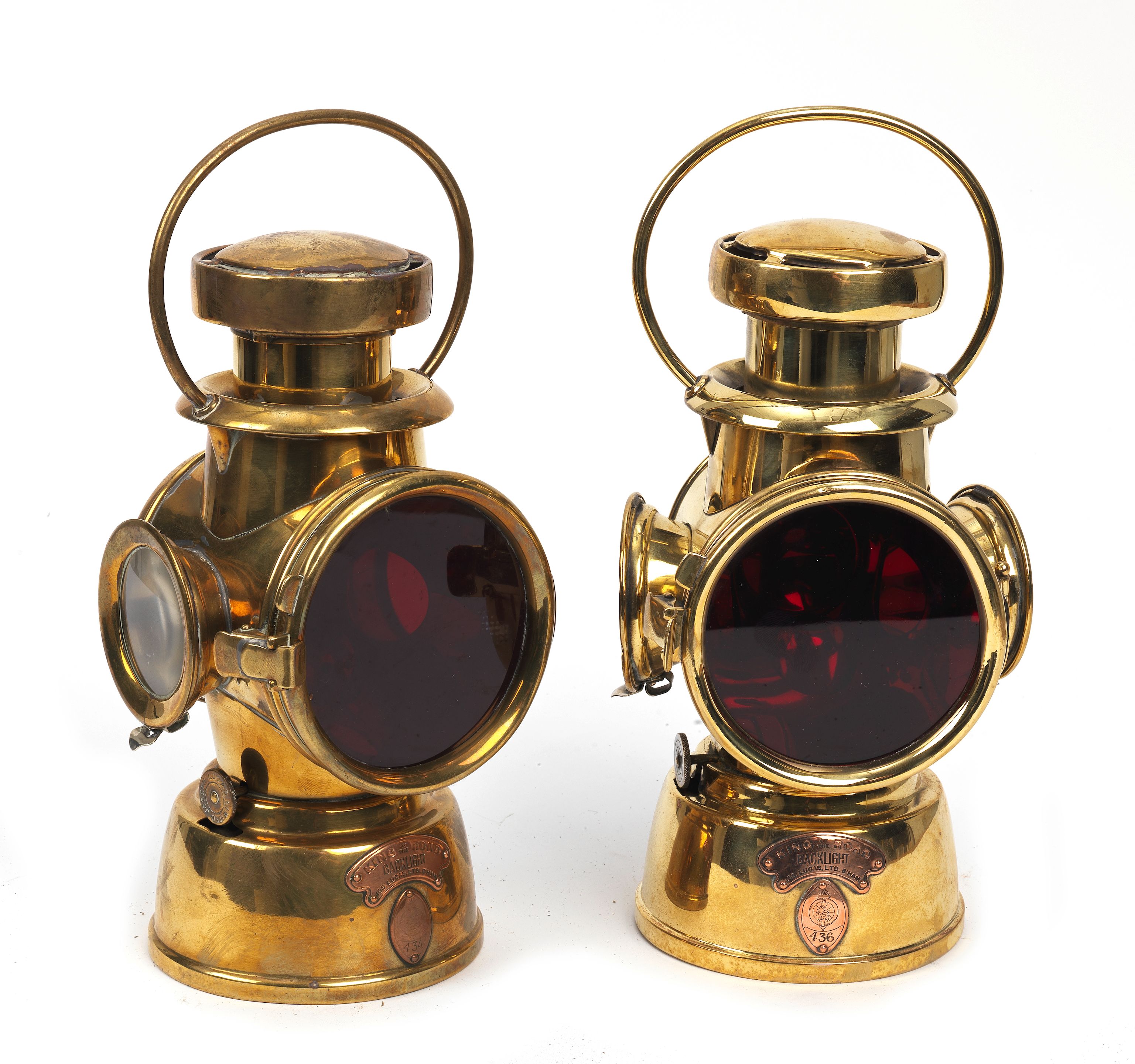 Bonhams Cars : A pair of Lucas 436 'Backlight' oil illuminated lamps ...