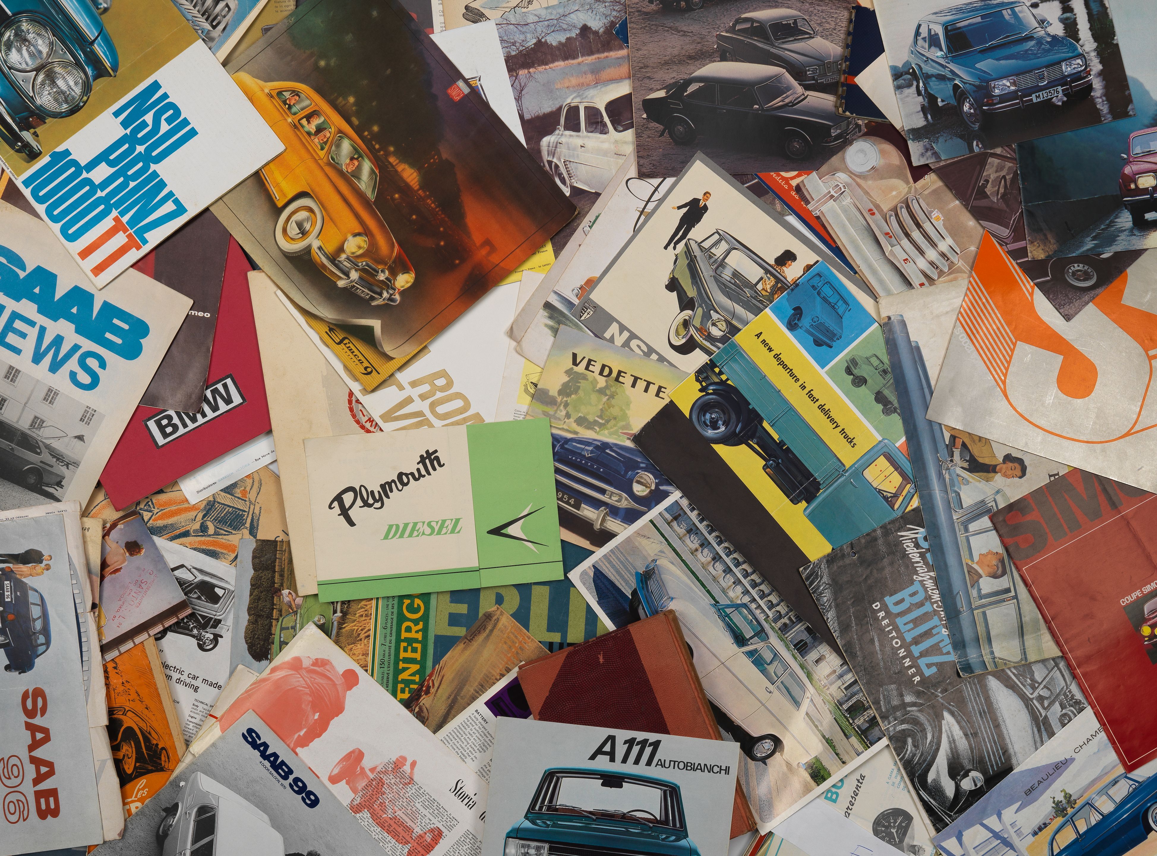 Bonhams Cars : A good collection of car brochures, ((Qty))