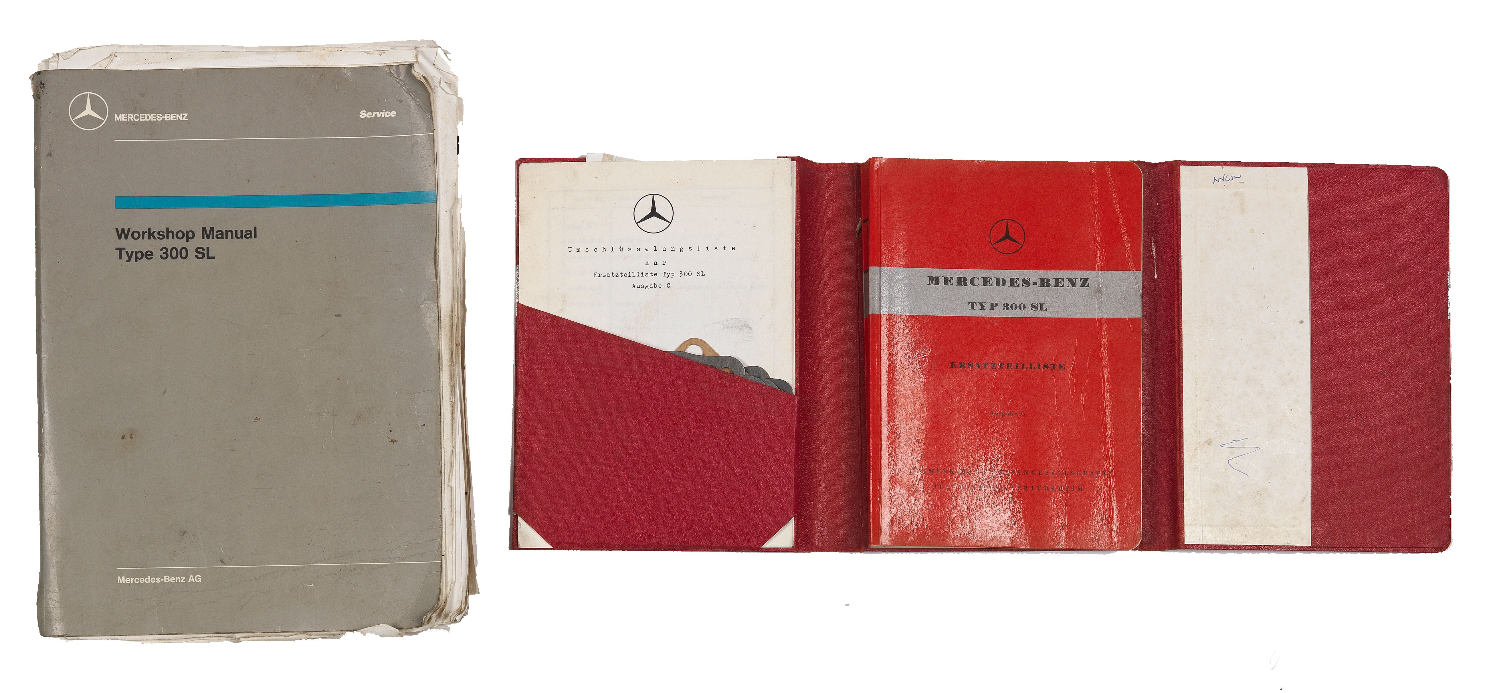 Bonhams Cars : A Mercedes-Benz 300 SL Parts List and a Workshop Manual ...