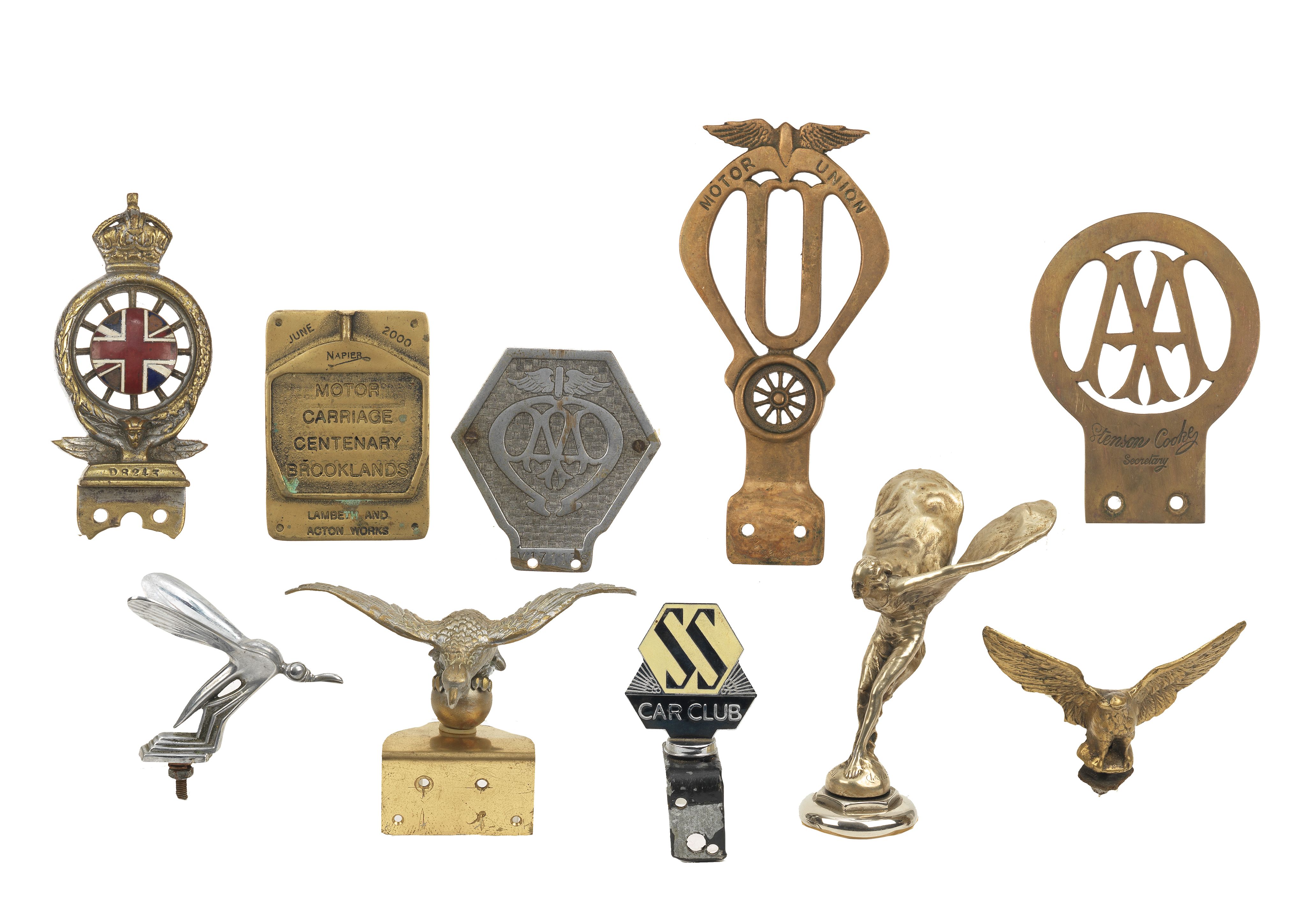 Bonhams Cars : A quantity of badges and mascots, ((Qty))