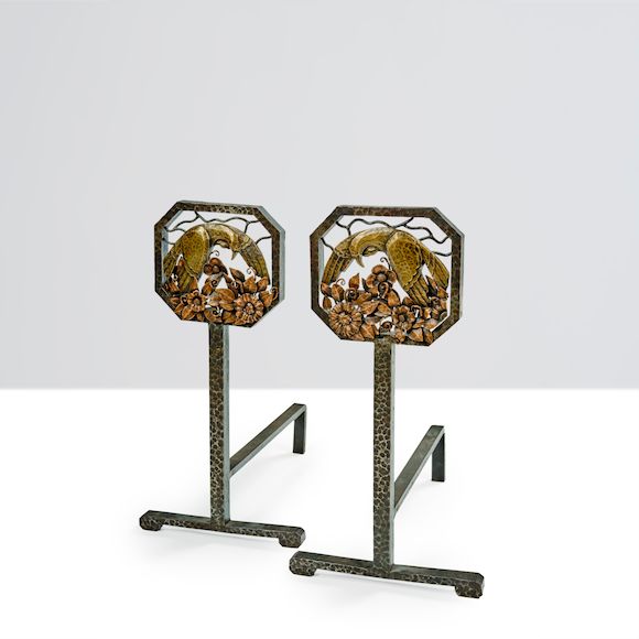 Bonhams Cornette de Saint Cyr : EDGAR WILLIAM BRANDT (1880-1960) Paire ...