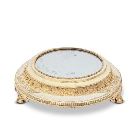 Bonhams : A Victorian Scottish silver-gilt mirror plateau George ...