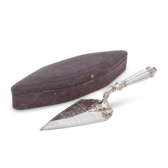 Bonhams : A Victorian cased silver presentation trowel Charles Reily ...