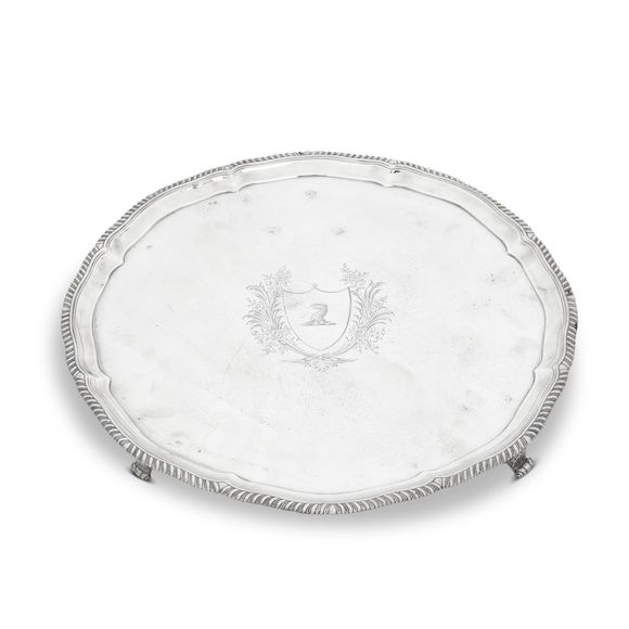 Bonhams : A George III silver salver Thomas Hemming, London 1772