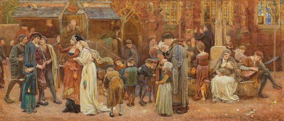 Bonhams : George John Pinwell (British, 1842-1875) The Elixir of Love ...