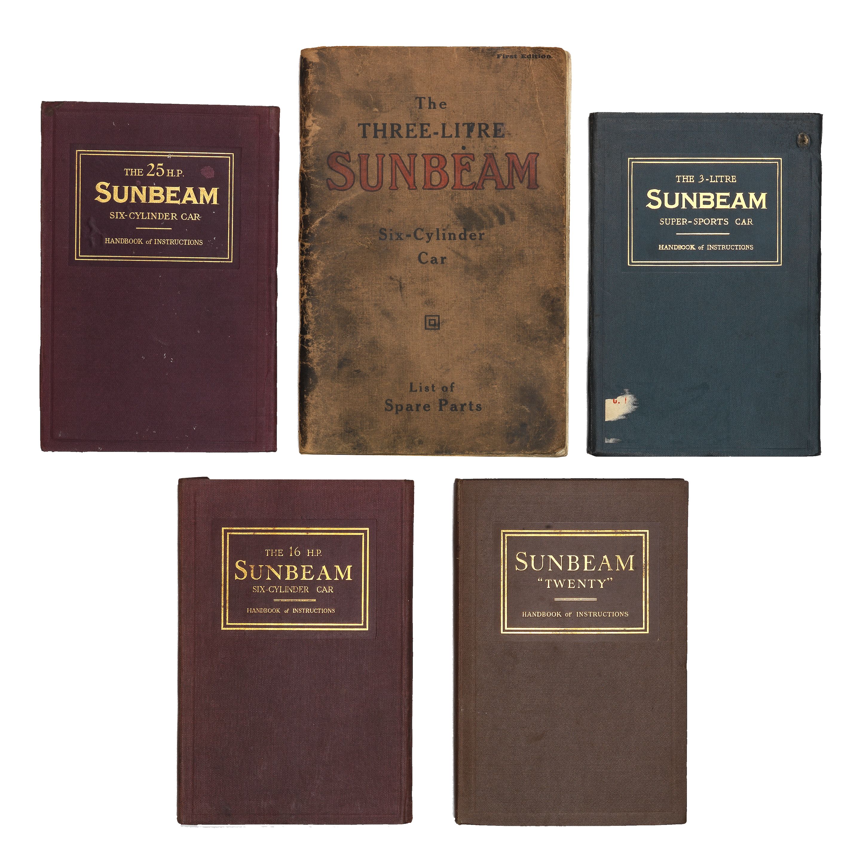 Bonhams Cars : The Three Litre Sunbeam Super-Sports Car Handbook of ...