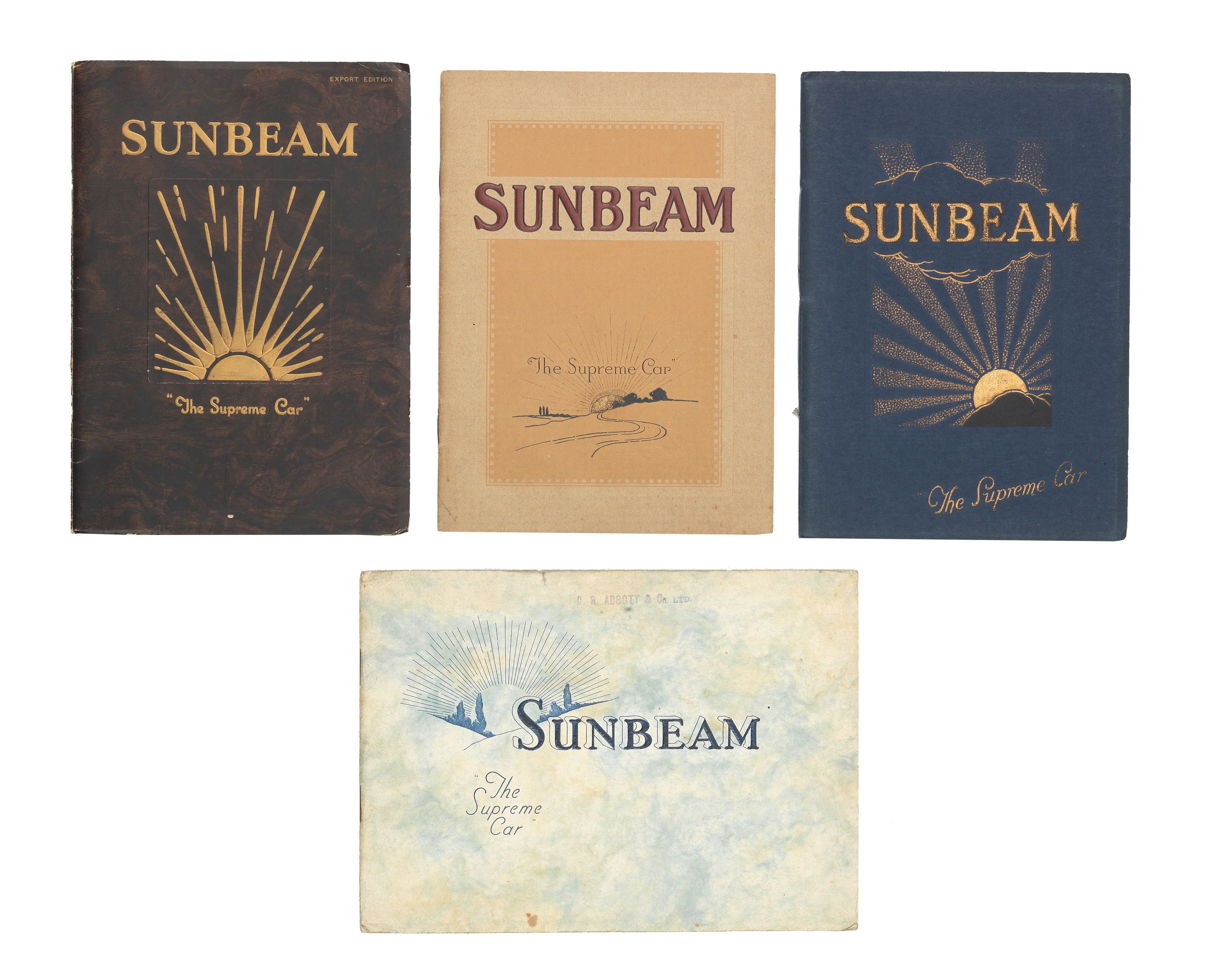 Bonhams Cars : Four Sunbeam "The Supreme Car" sales catalogues, ((4))