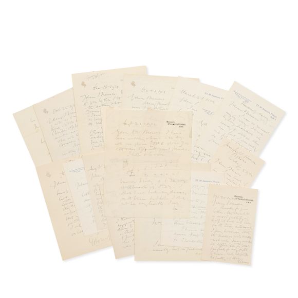 Bonhams : ELGAR (EDWARD) Series of 20 autograph letters signed ("Edward ...