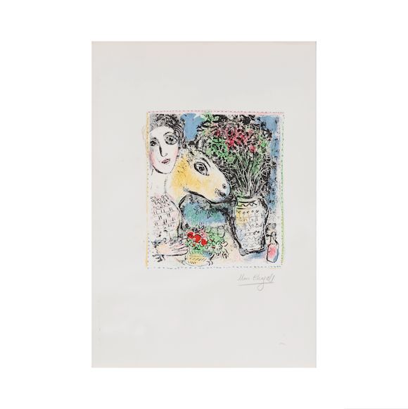Bonhams Cornette de Saint Cyr : MARC CHAGALL (1887-1985) Femme à la ...