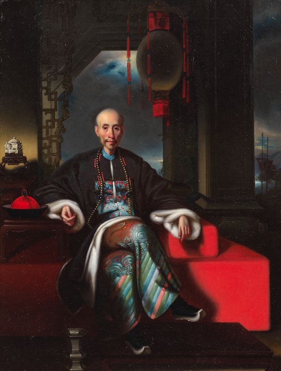 Bonhams : LAMQUA (ACTIVE 1825-1860) Portrait of the 'Hong Merchant ...