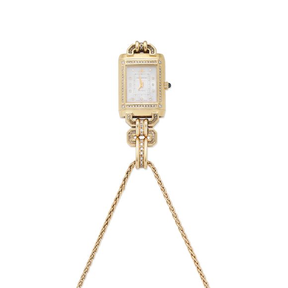 Bonhams : JAEGER-LECOULTRE: GEM-SET REVERSO WATCH/PENDANT