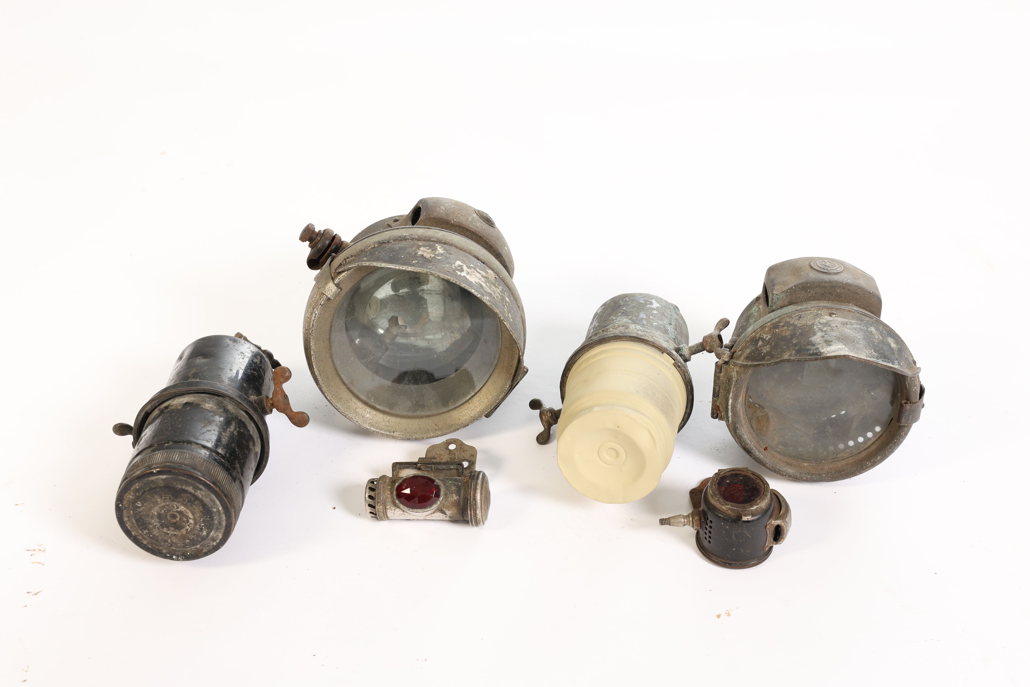 Bonhams Cars : Two vintage motorcycle acetylene lighting sets ((6))