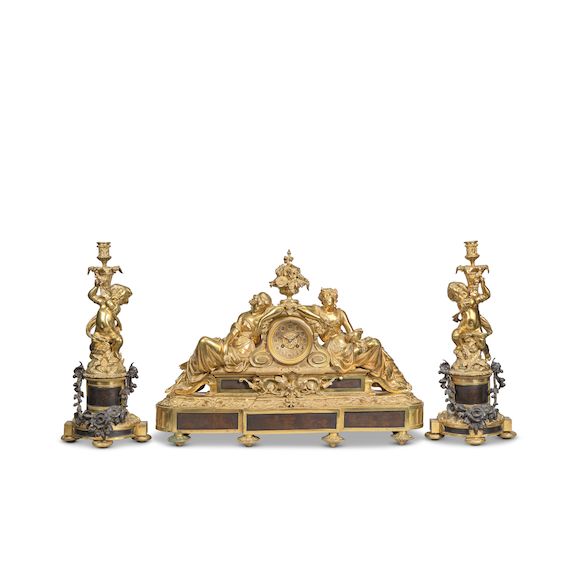 Bonhams : An impressive late 19th century gilt and patinated bronze ...