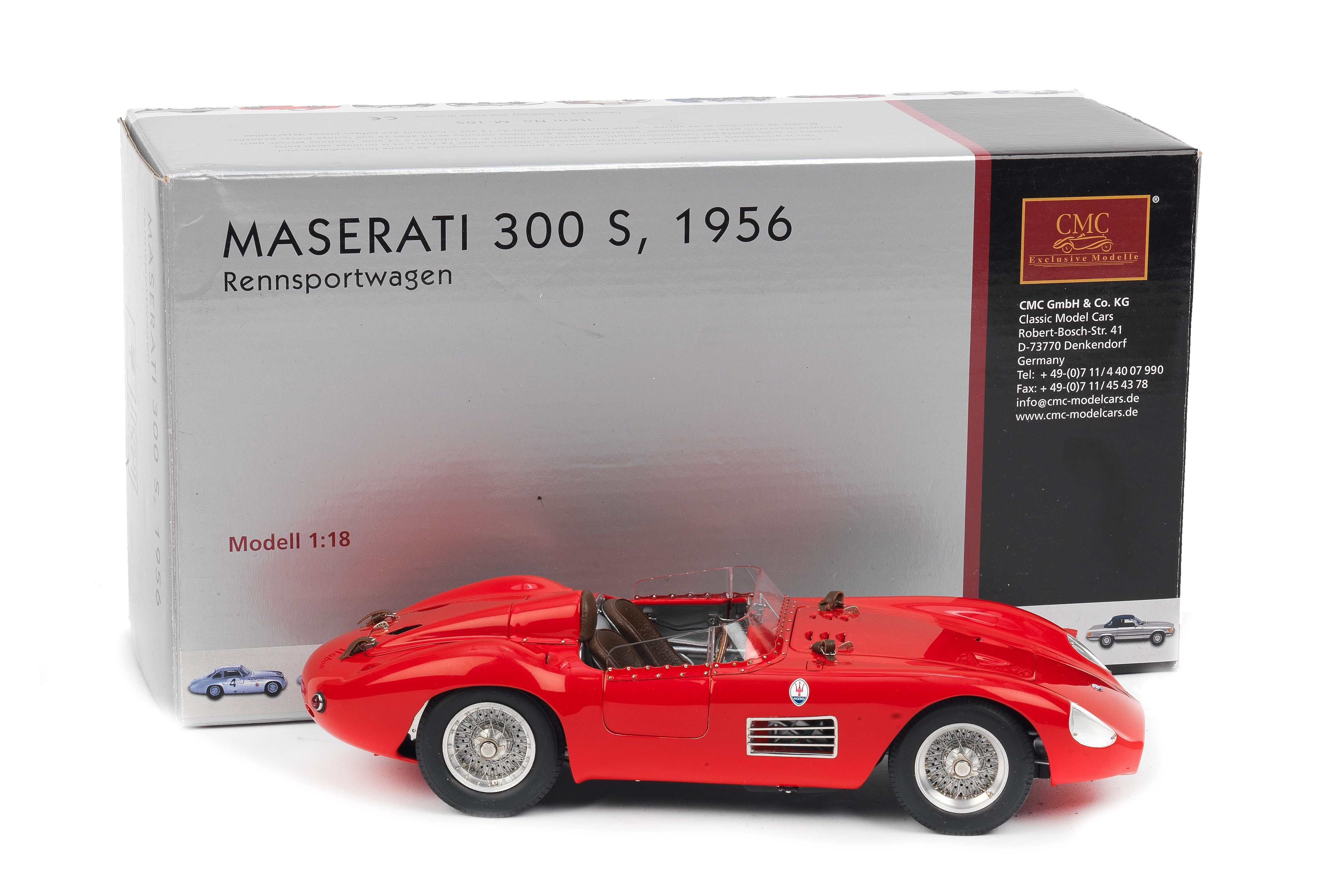 Bonhams Cars : A boxed 1:18 scale model of the Maserati 300 S, by CMC ...