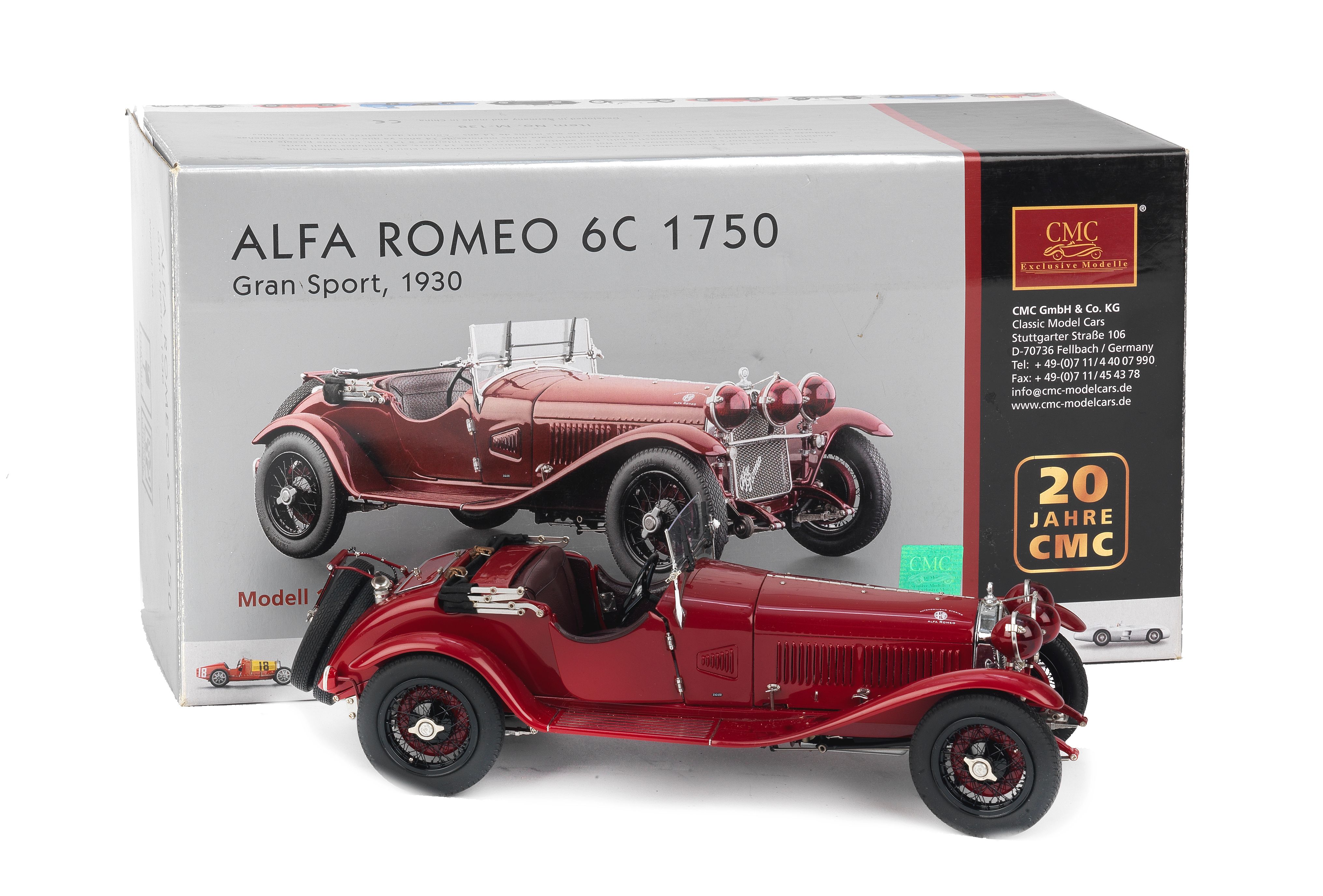 Bonhams Cars : A boxed 1:18 scale model of the Alfa Romeo 6C 1750, by ...