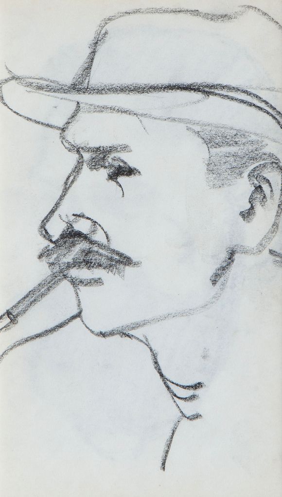 Bonhams : John Duncan Fergusson RBA (British, 1874-1961) Portrait of a ...