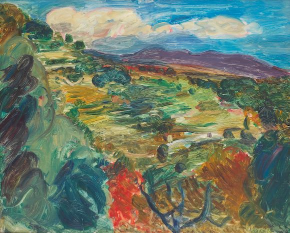 Bonhams : Sir Matthew Smith (British, 1879-1959) Landscape near Vence ...