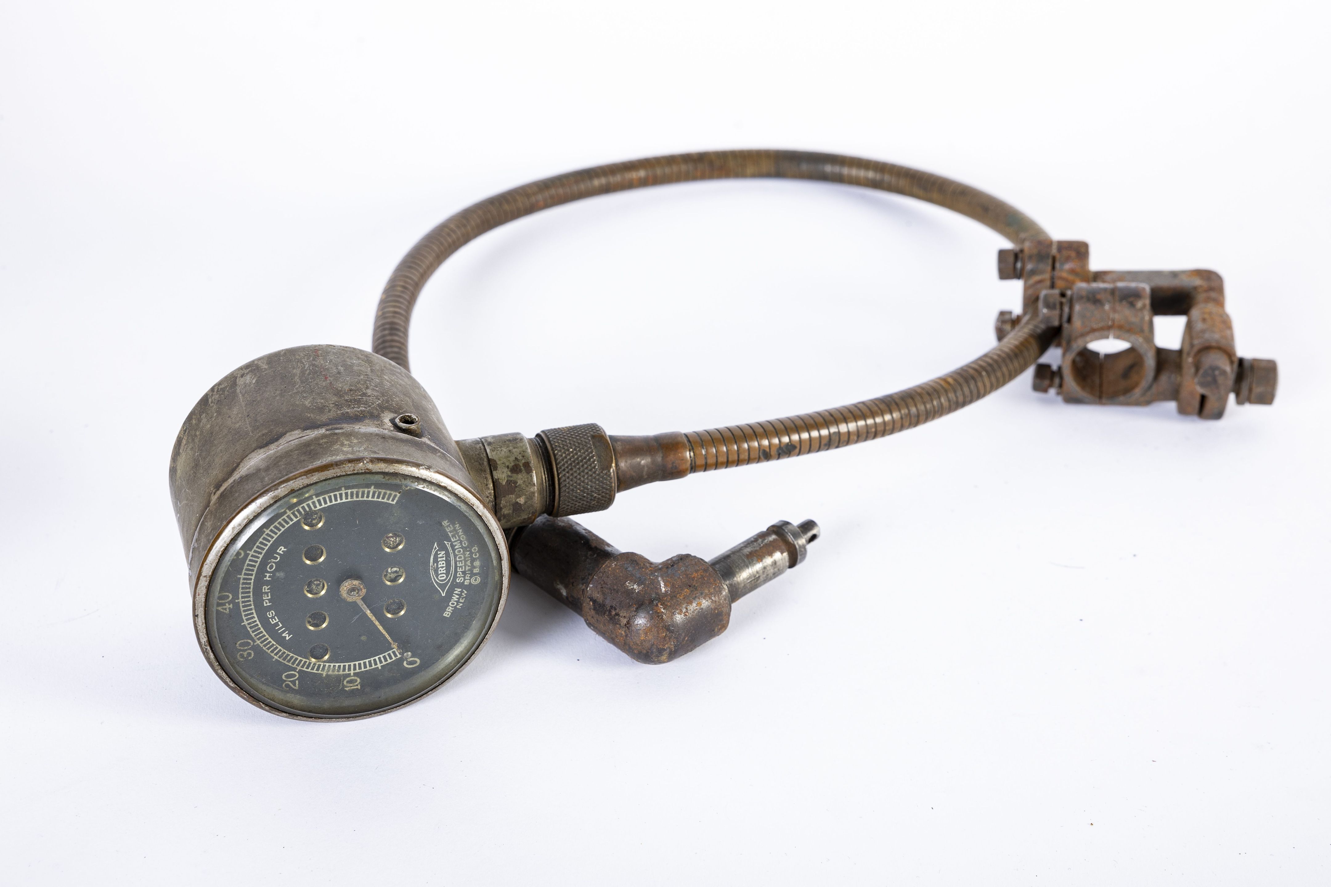 Bonhams Cars : A Corbin Brown 0-80mph speedometer, American, 1910s,
