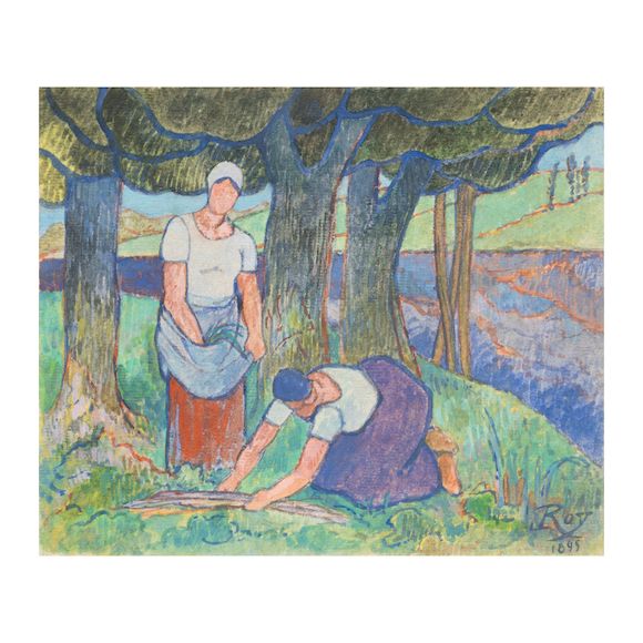 Bonhams Cornette de Saint Cyr : LOUIS ROY (1862-1907) Bretonnes près d ...