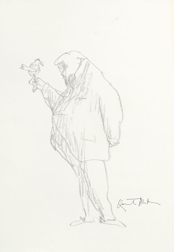 Bonhams : Sir Quentin Blake (British, born 1932) Men with Birds No. 8 ...