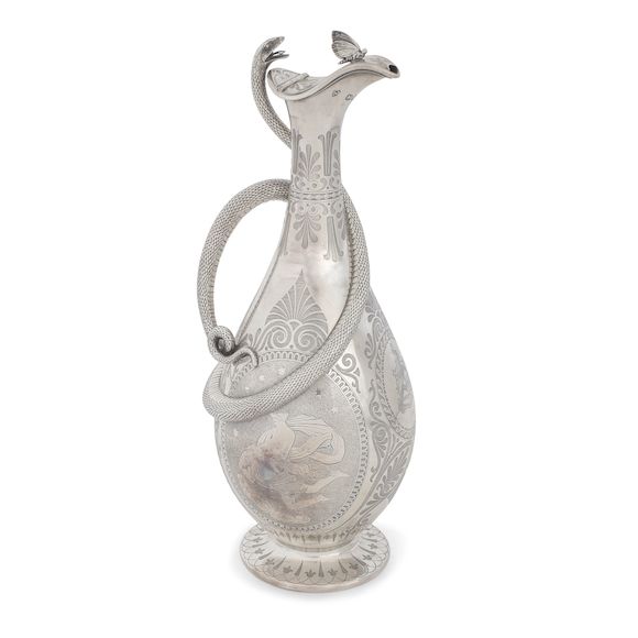 Bonhams : A Victorian silver ewer, in original fitted case Edward ...