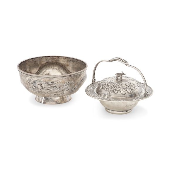 Bonhams : A Chinese silver bowl Wang Hing, stamped WH90 and character ...