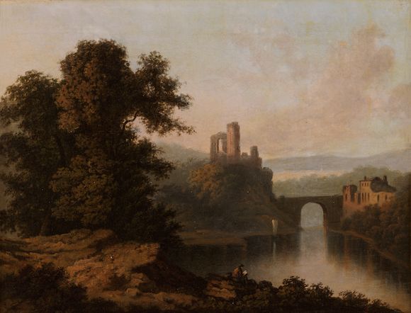 Bonhams : Manner of Richard Wilson, RA River landscape