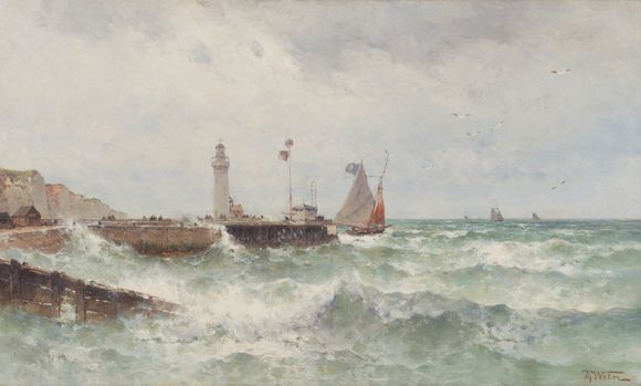 Bonhams : Theodor Alexander Weber (German, 1838-1907) Sailing boats ...