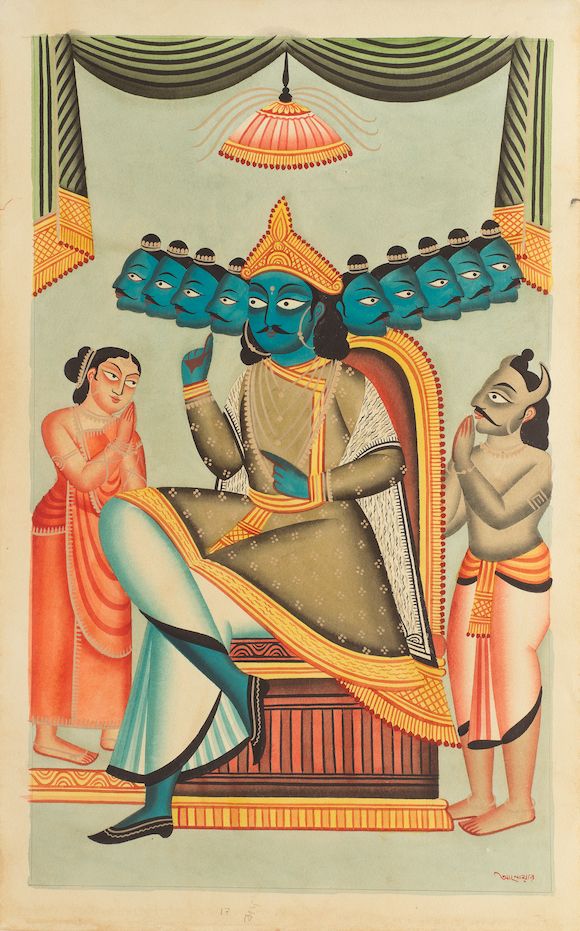 Bonhams : Anwar Chitrakar (B.1980) Ramayana Series