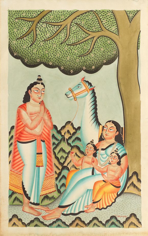 Bonhams : Anwar Chitrakar (B.1980) Ramayana Series
