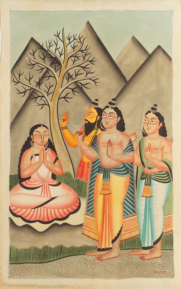 Bonhams : Anwar Chitrakar (B.1980) Ramayana Series